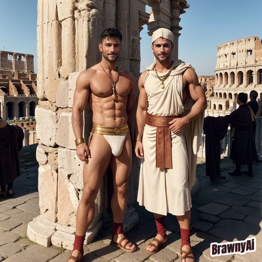 Life in Ancient Rome through the Lens of BrawnyAi's Generative AI Art