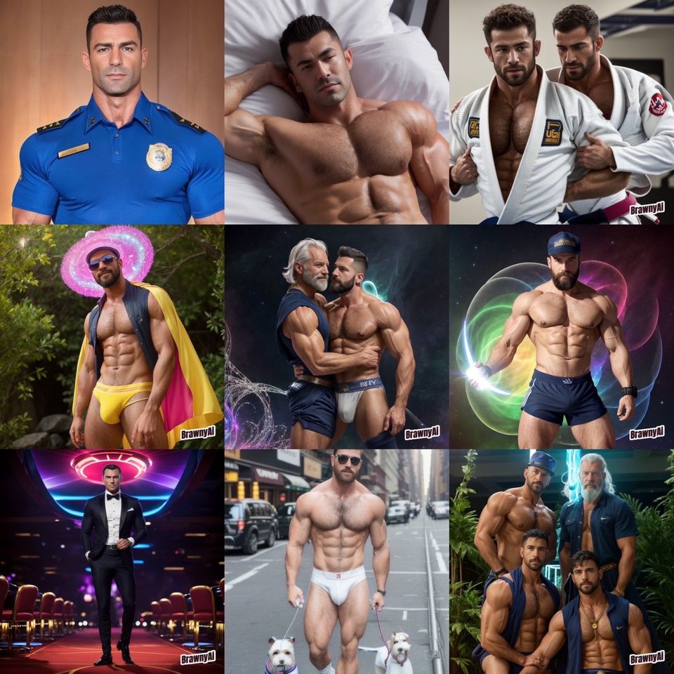 Hunk du Jour: Unveiling BrawnyAi’s Finest - Digital Ai Hunks from Casinos to Streets!
